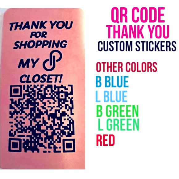Mailers N More | Office | 0 Qr Code Custom Stickers Personalized ...